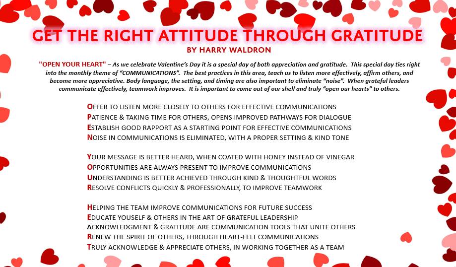 February Acrostic - Open Your Heart - Center for Grateful Leadership